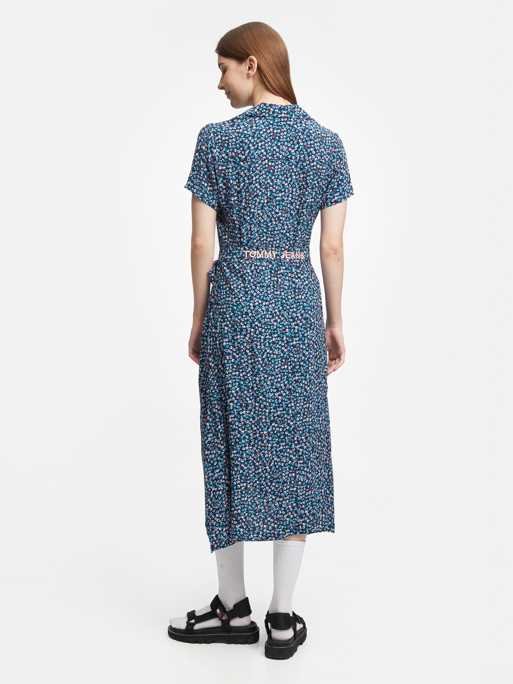 Ditsy Floral Shirt Dress Blue Tommy Hilfiger Malaysia